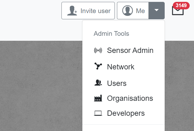 About the Sensor Admin Page