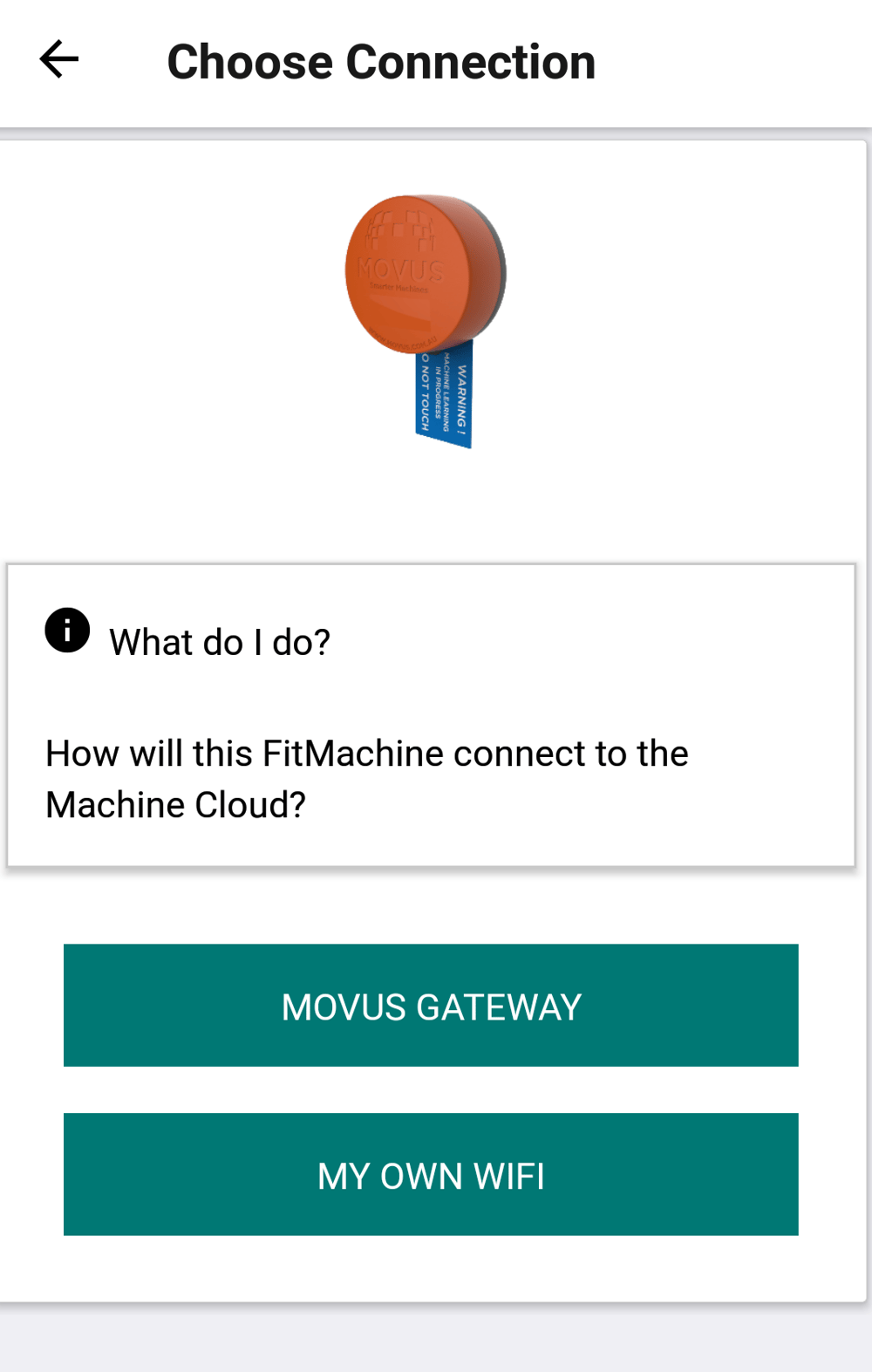 FitMachine Onboarding with a MOVUS Gateway